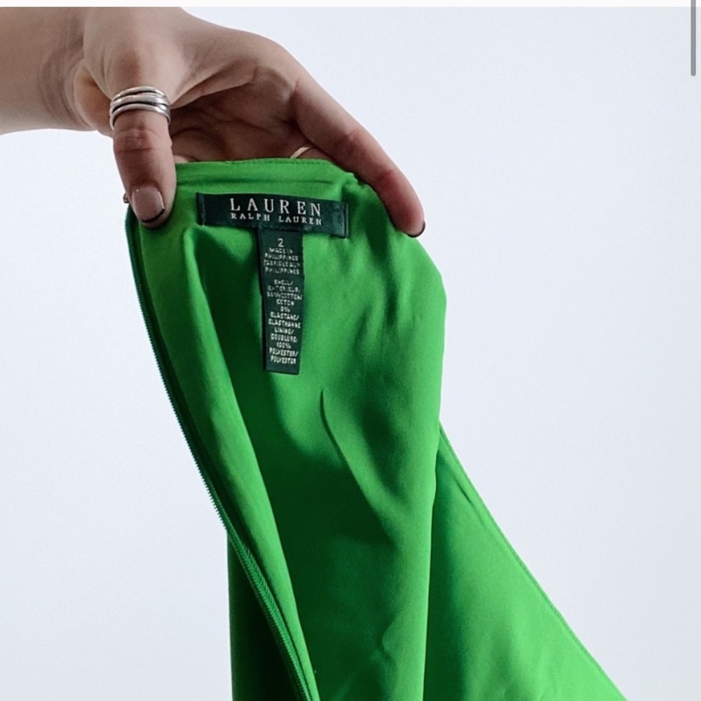 Lauren Ralph Lauren Green Colorblock Dress - Gem